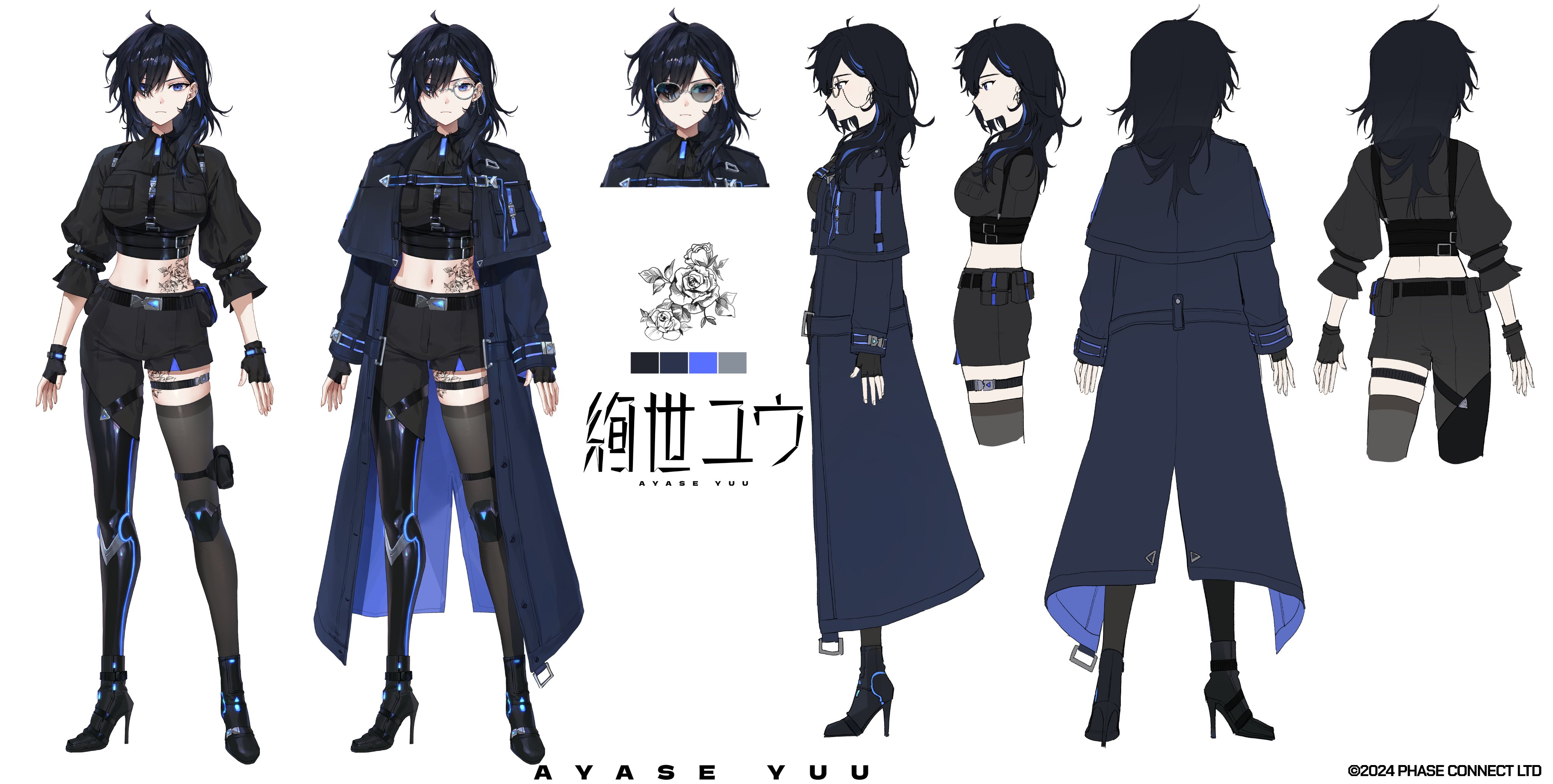 Safebooru - absurdres asymmetrical bangs asymmetrical clothes asymmetrical hair ayase yuu belt ...
