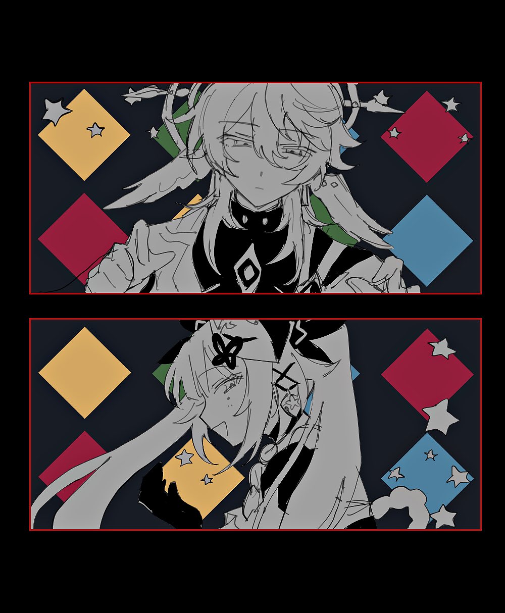 Safebooru - 1boy 1girl batsu game (vocaloid) blush bow closed mouth ...