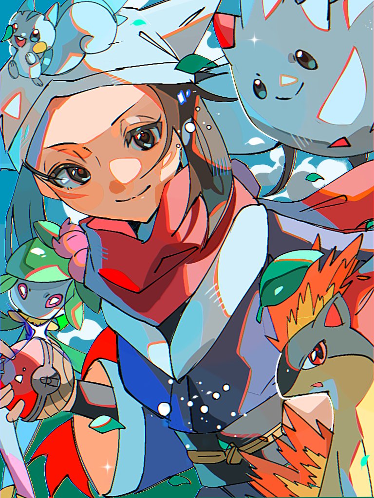 Safebooru - 1girl akari (pokemon) black eyes black hair black sash ...