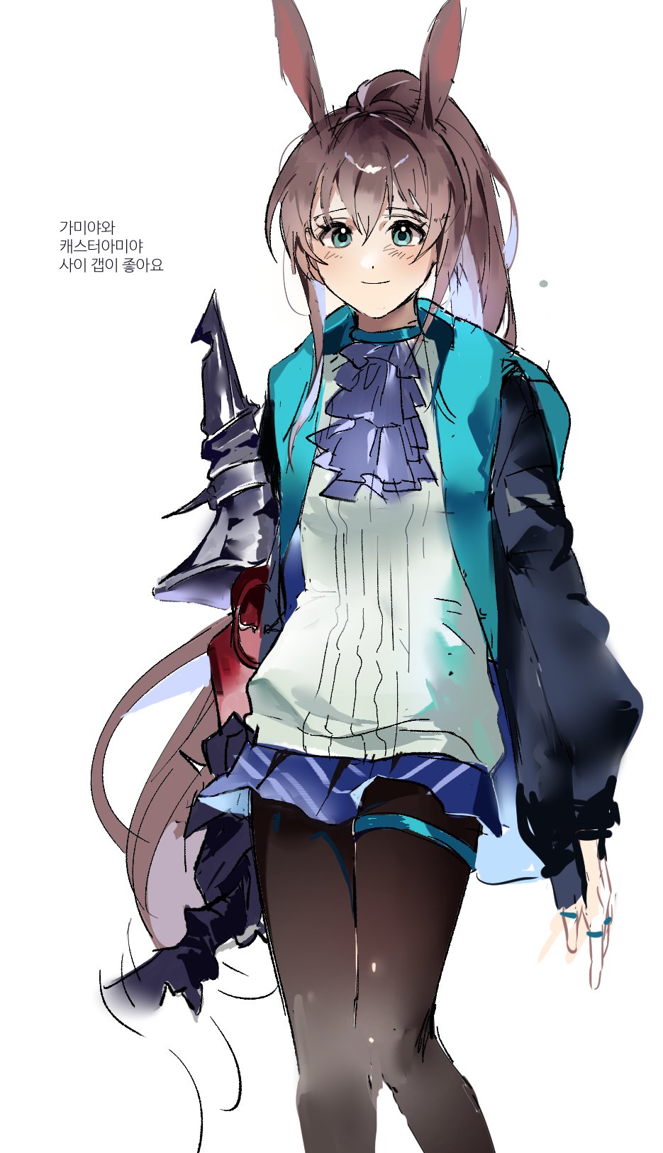 Safebooru - 1girl aehobakjeon amiya (arknights) amiya (guard ...