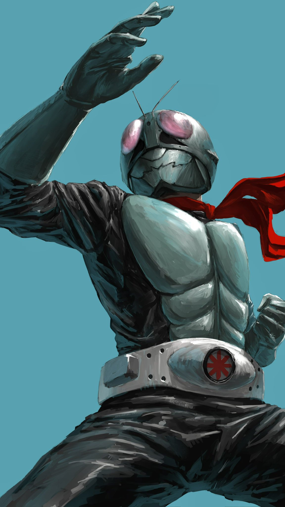 Safebooru - antennae armor black bodysuit blue background bodysuit ...