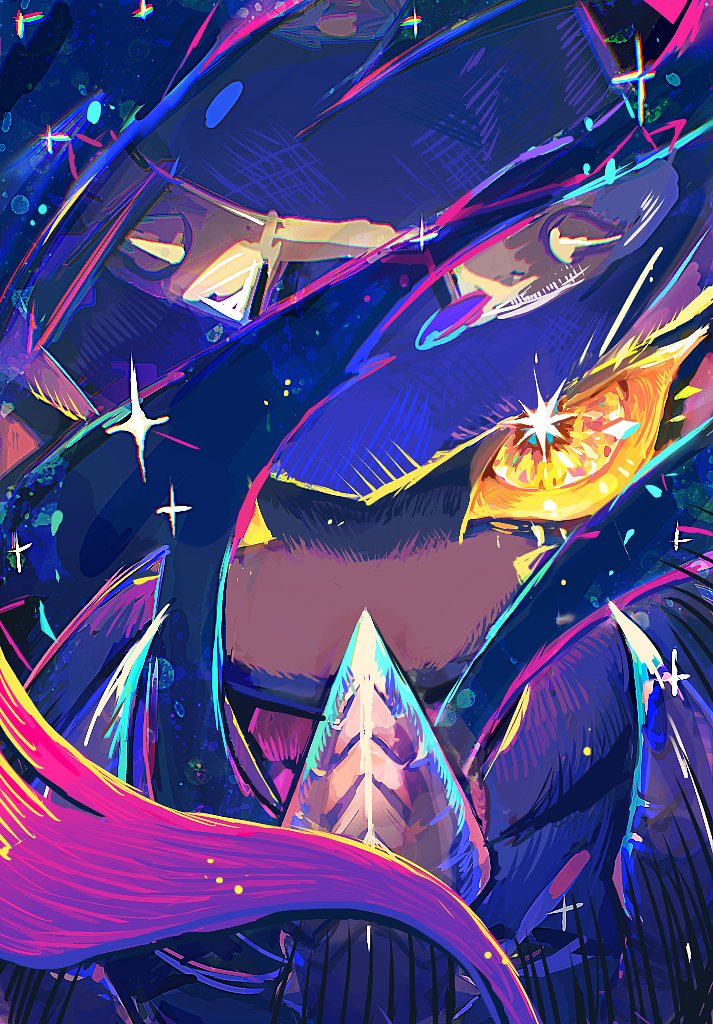 Safebooru - 1boy blue hat furry furry male glowing glowing eyes hat ...