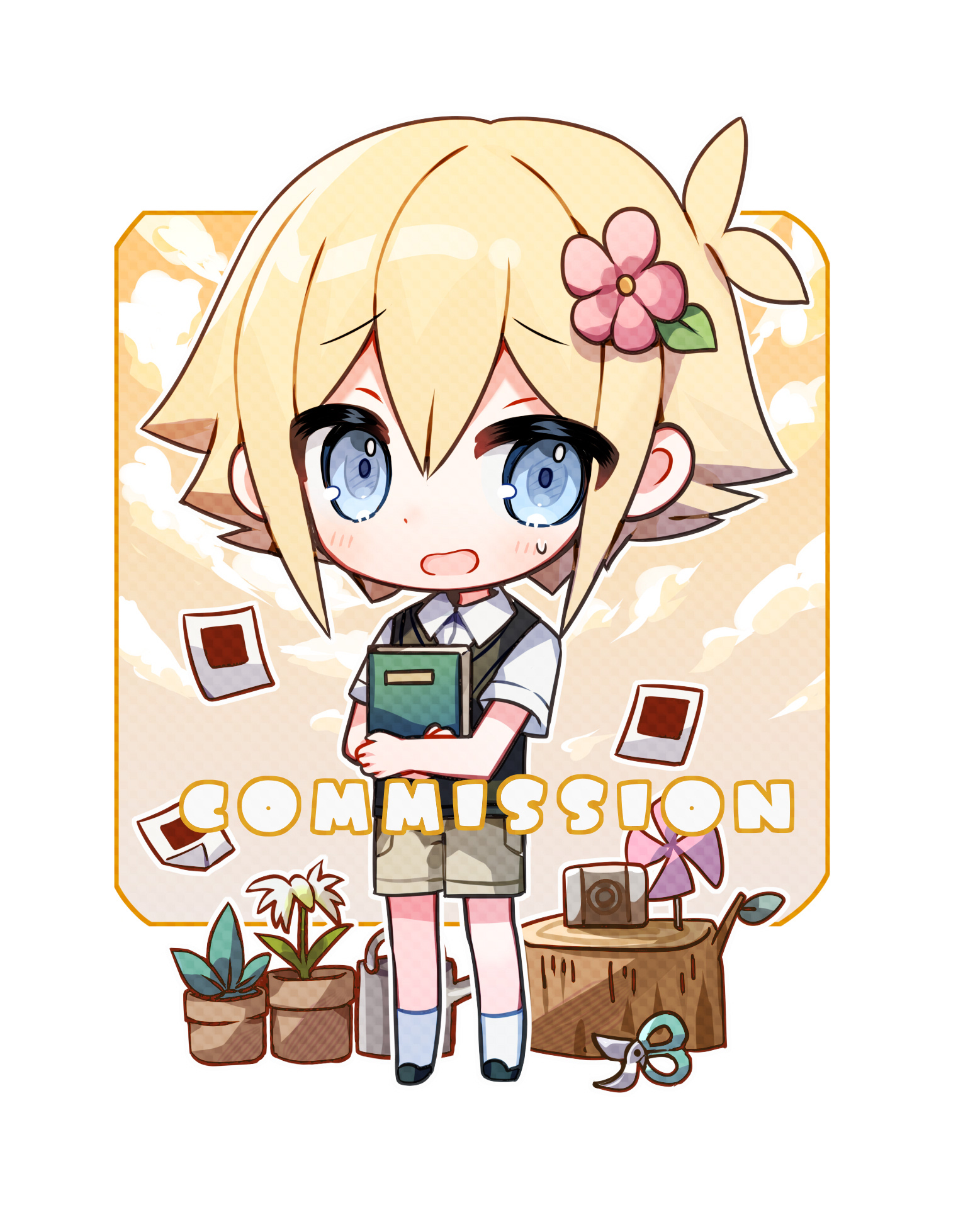 Safebooru - 1boy basil (faraway) (omori) basil (omori) blonde hair blue ...