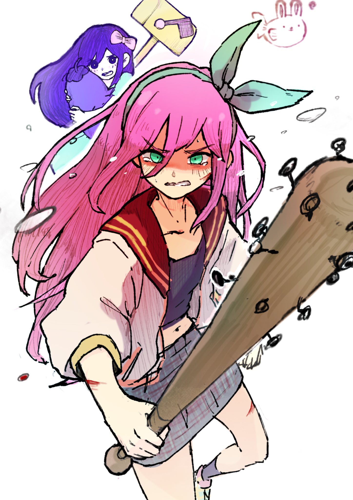 Safebooru - 2girls aubrey (faraway) (omori) aubrey (headspace) (omori ...