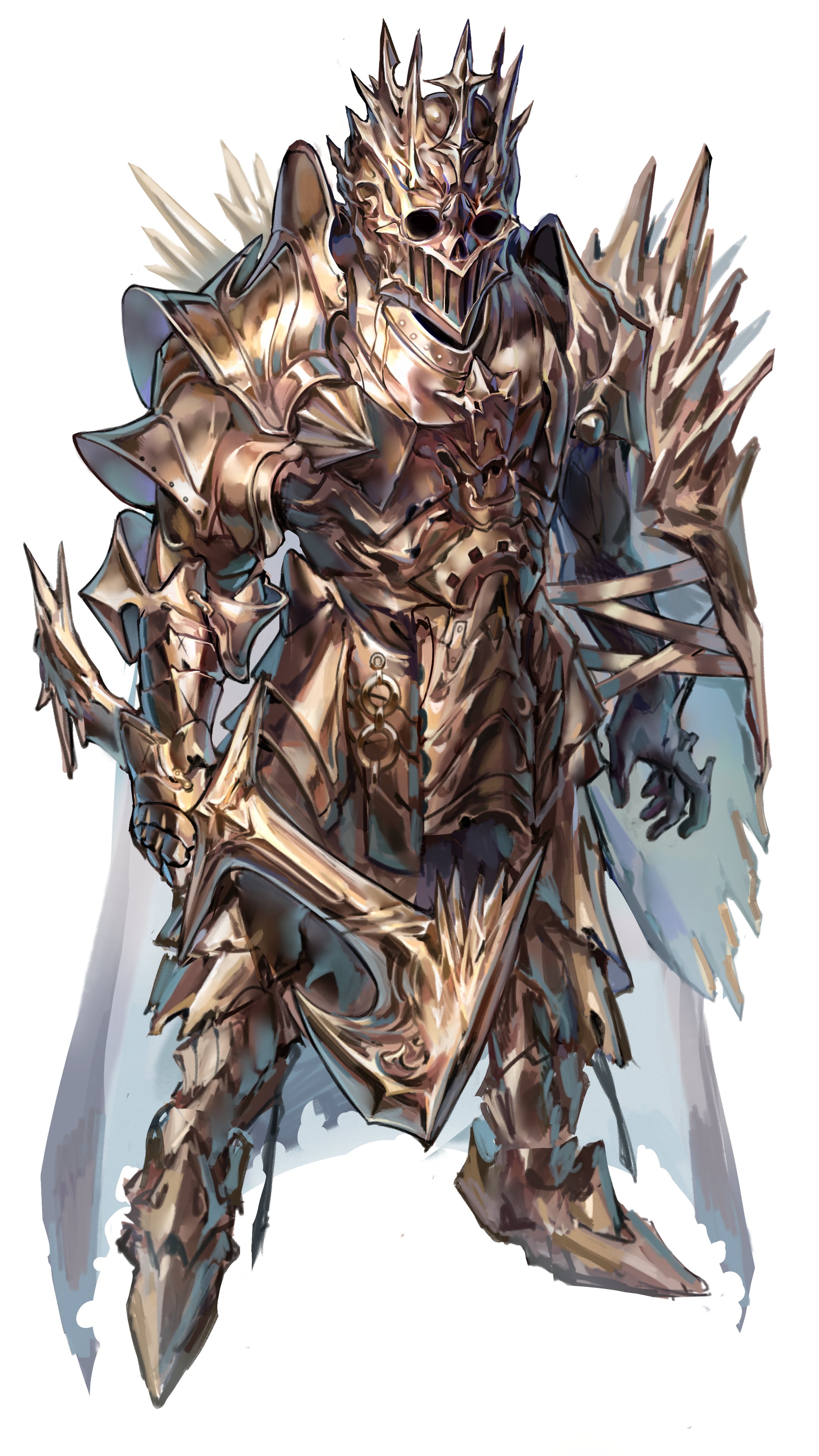 Safebooru - 1other absurdres arm guards armor breastplate cape ...