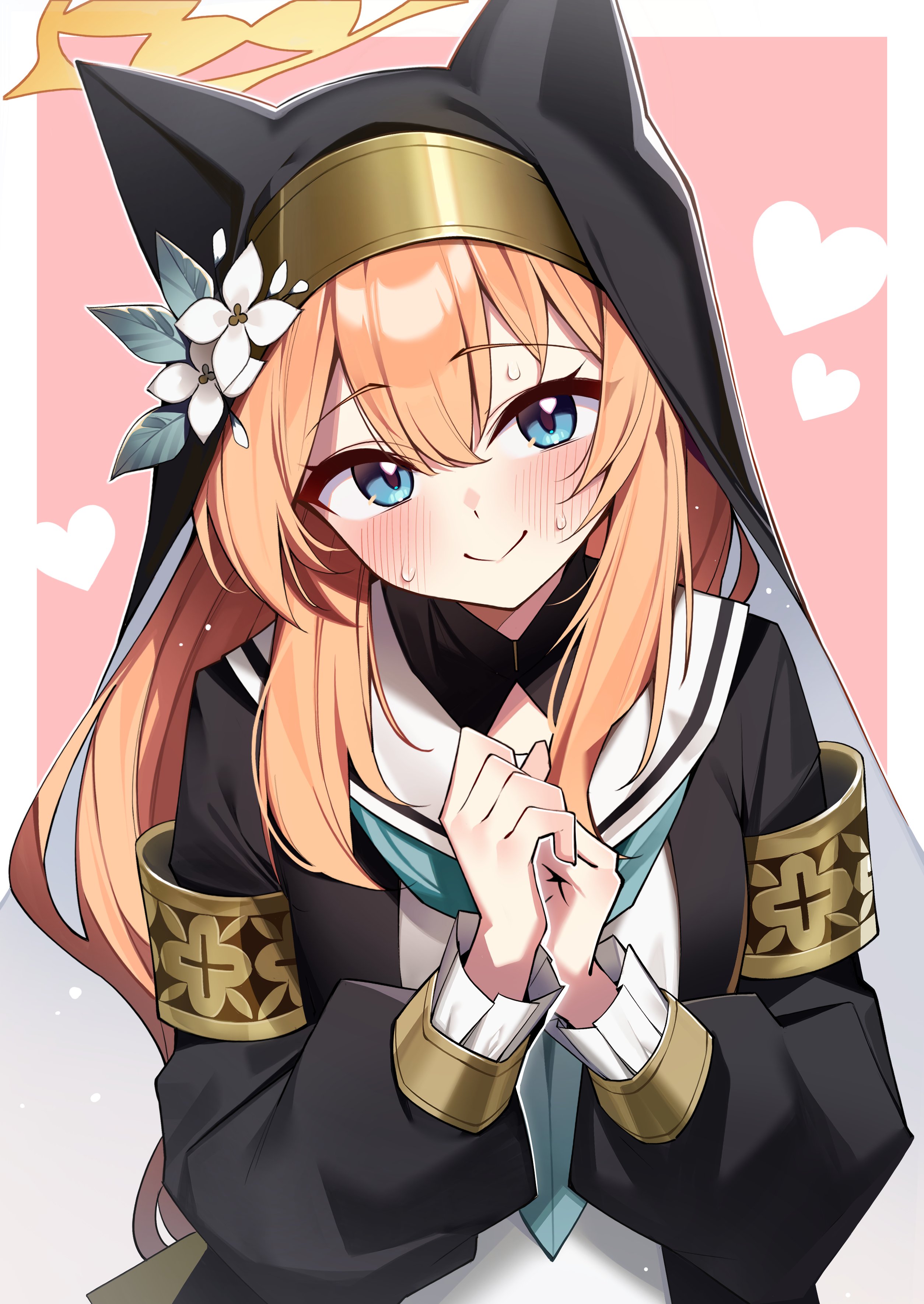 Safebooru - 1girl absurdres black coat blue archive blue eyes blush closed mouth coat commentary ...