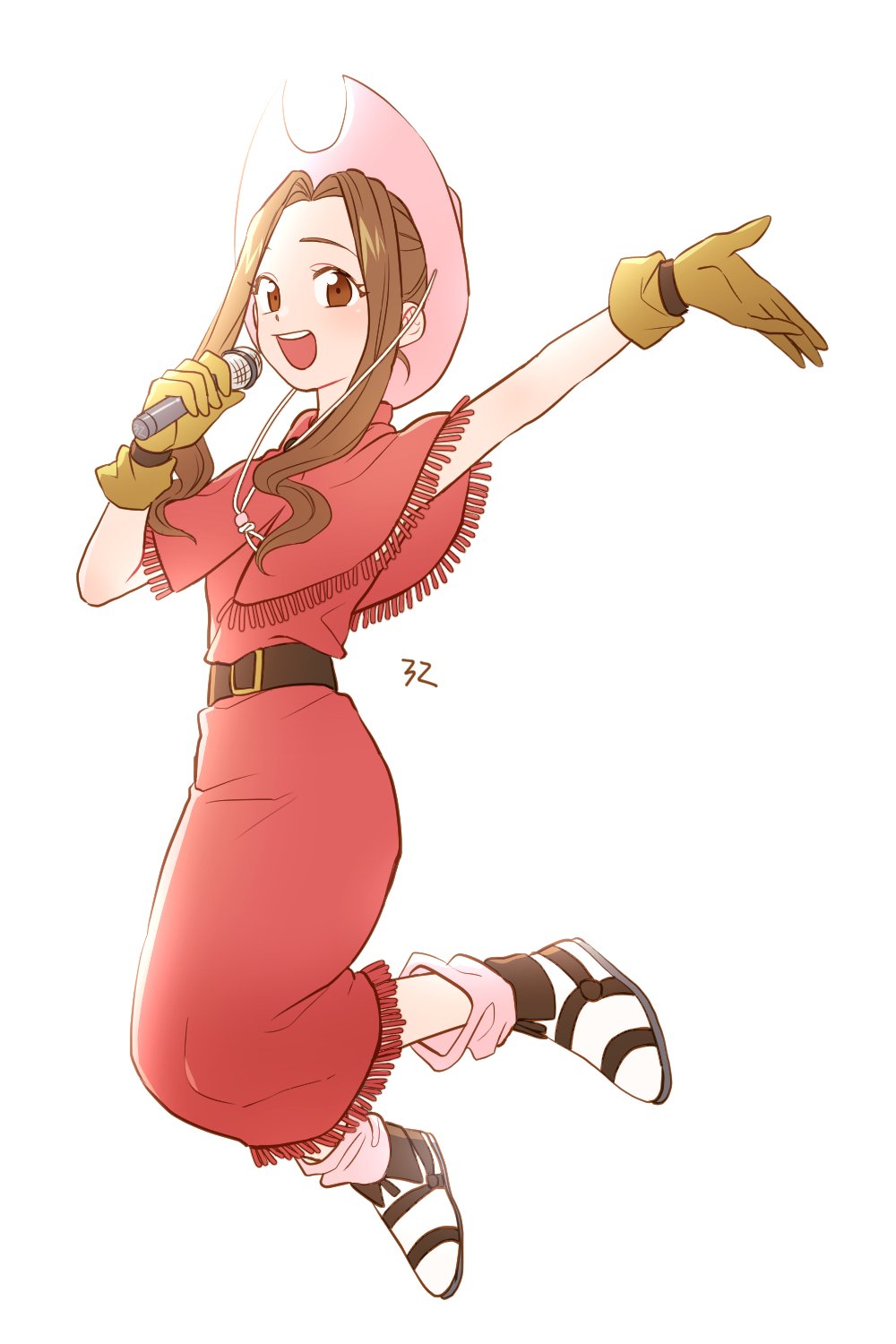 Safebooru - 1girl bean32 belt brown belt brown eyes brown footwear ...