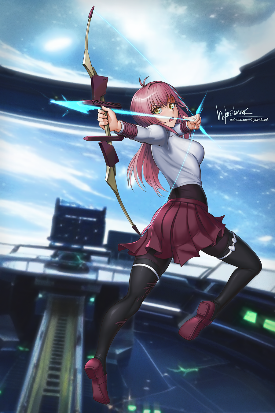 Safebooru - 1girl aged up alternate costume alternate hair length alternate hairstyle archery ...