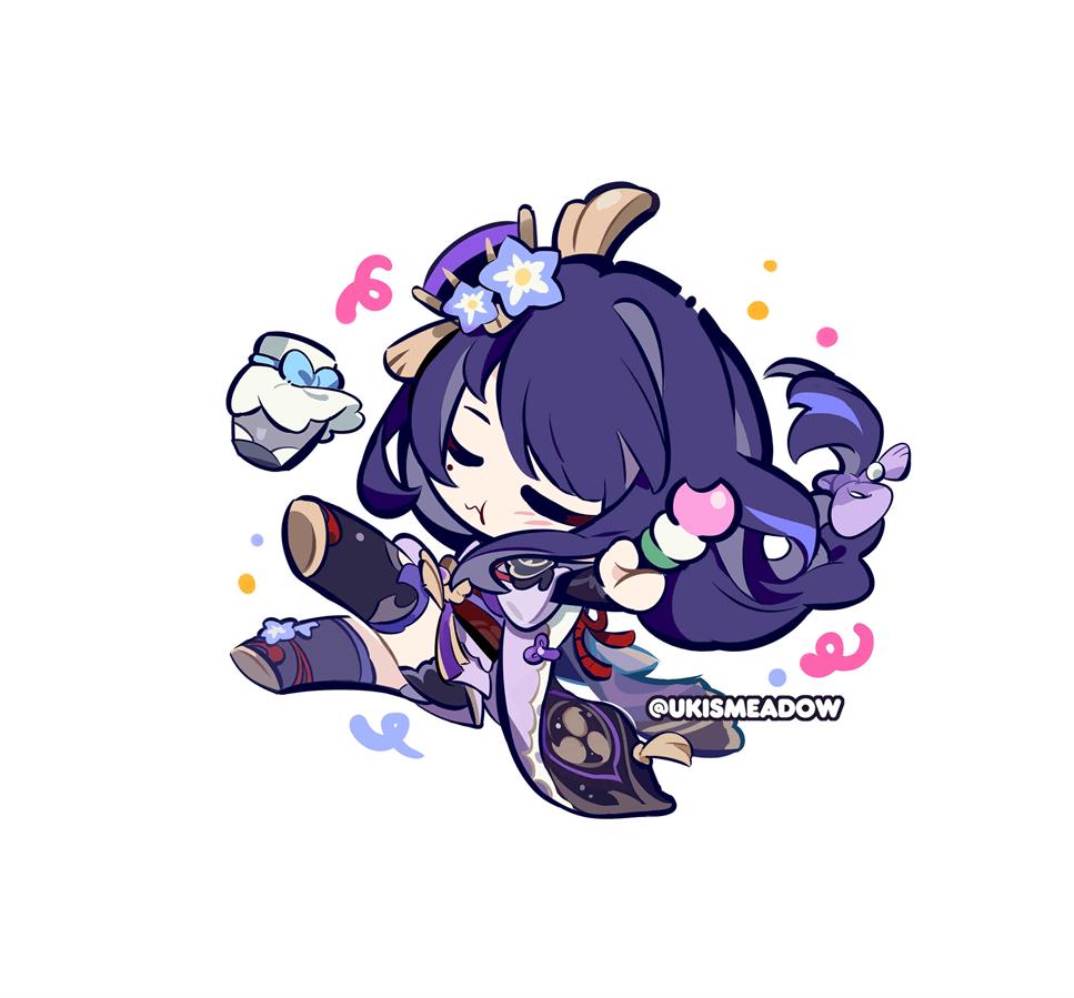 Safebooru - 1girl arm up black thighhighs blunt bangs braid chewing ...