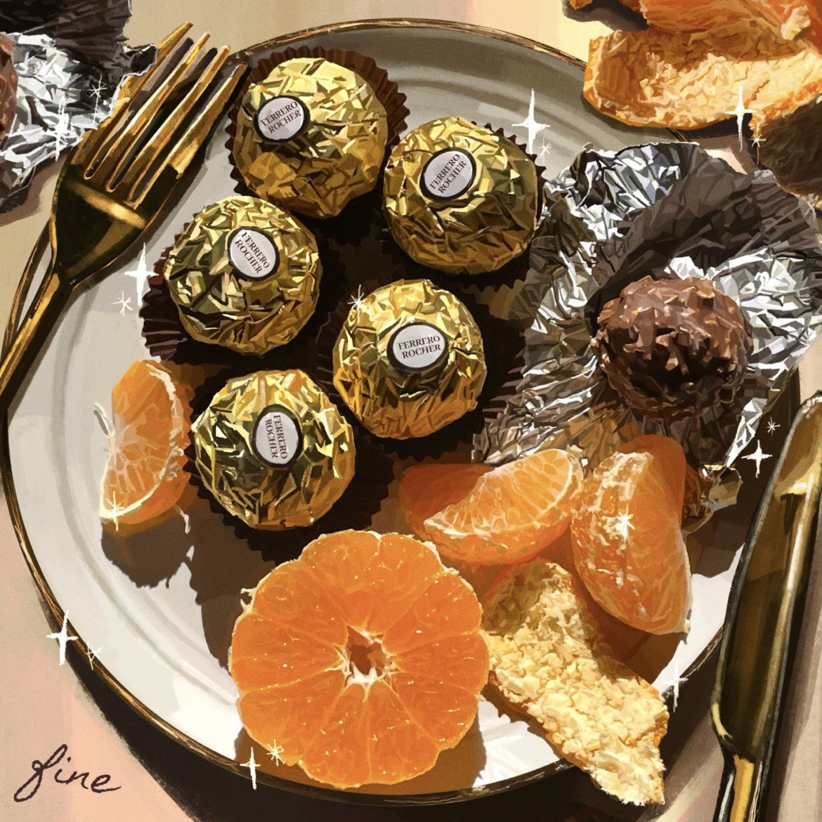 Safebooru - artist name chocolate ferrero rocher fine 9725 food food ...