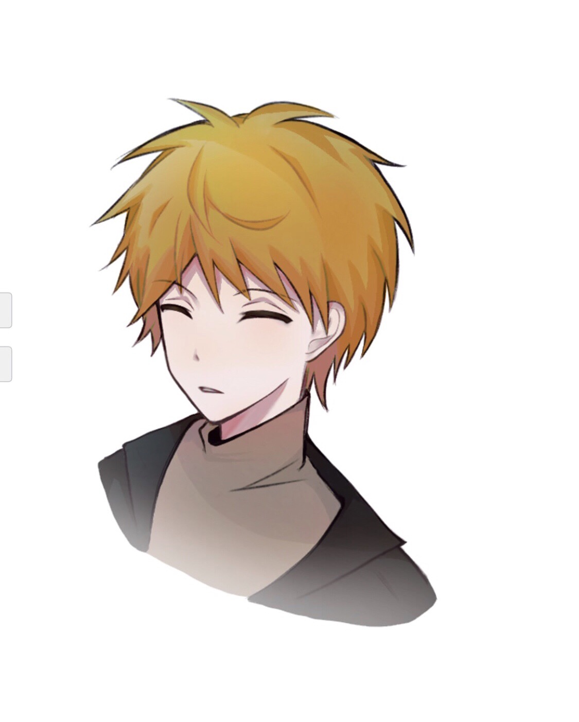 Safebooru - 1boy atou haruki black jacket blonde hair brown sweater chi ...