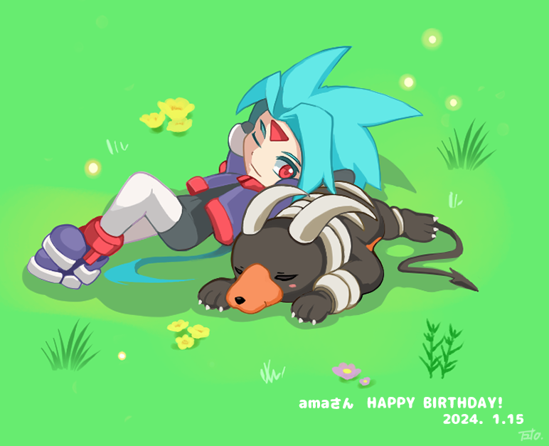 Safebooru - arms behind head black bodysuit black fur blue hair body ...