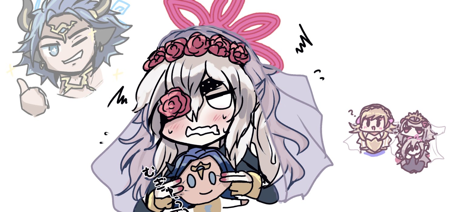 Safebooru - 1boy 3girls ? askr (fire emblem) blonde hair blue eyes blue ...