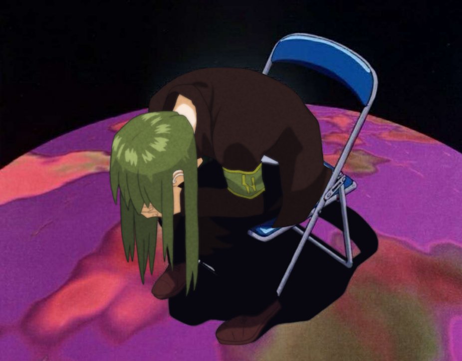 Safebooru - 1boy black jacket black pants brown footwear green hair ...