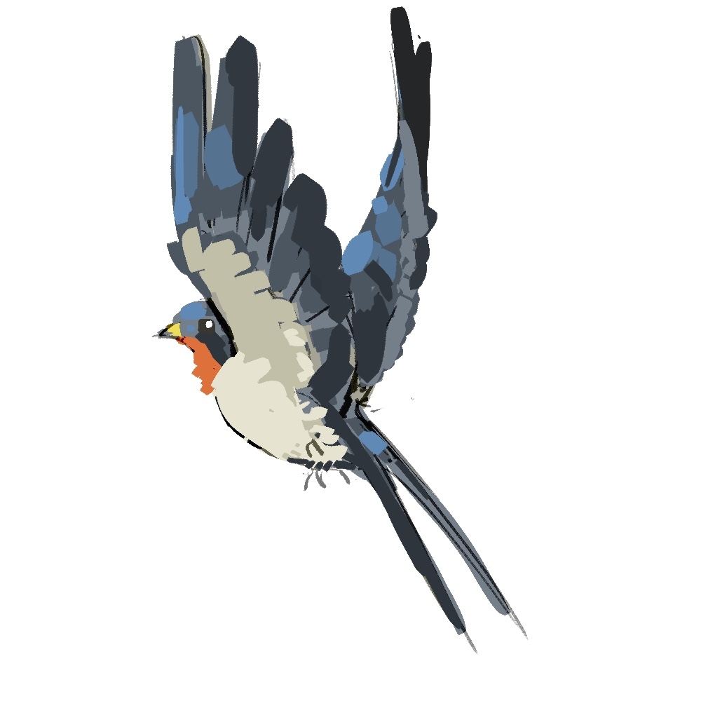 Safebooru - animal focus bird chinese commentary commentary request from side no humans original ...