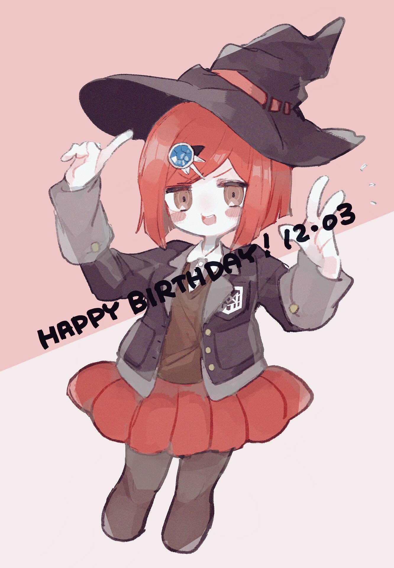 Safebooru - 1girl az1199 belt black hat black jacket black pantyhose black sleeves blazer blue ...