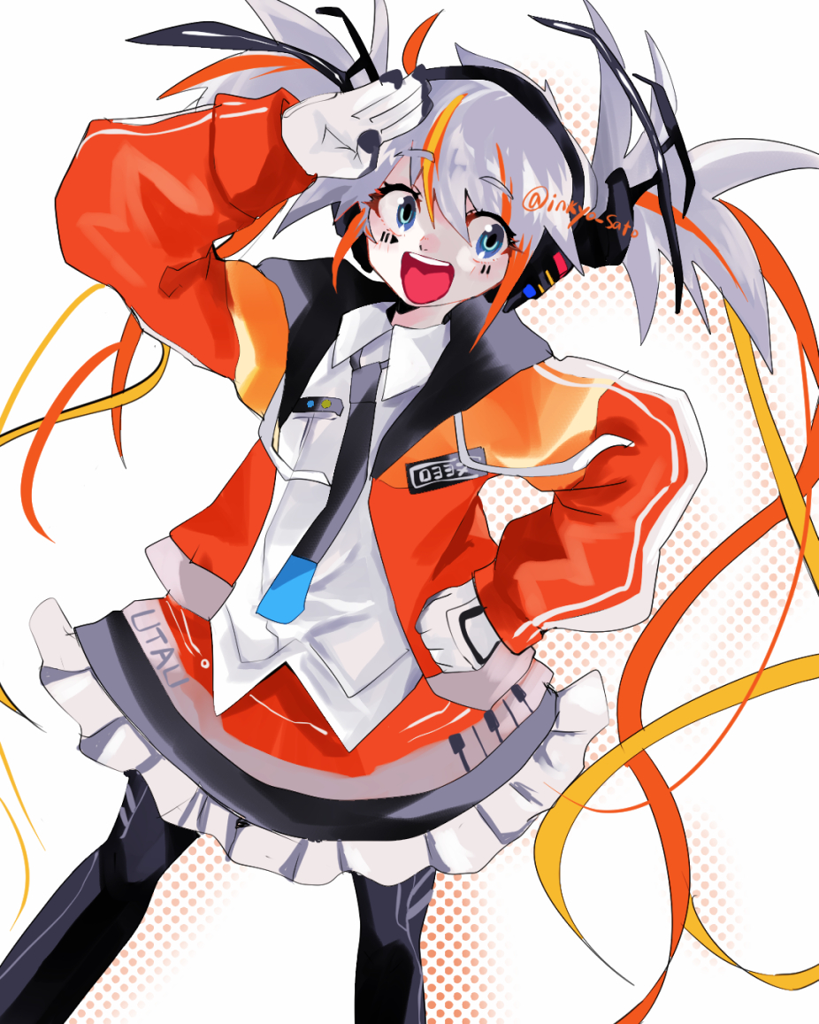 Safebooru - 1girl blonde hair blue eyes collared shirt denka shaa ...