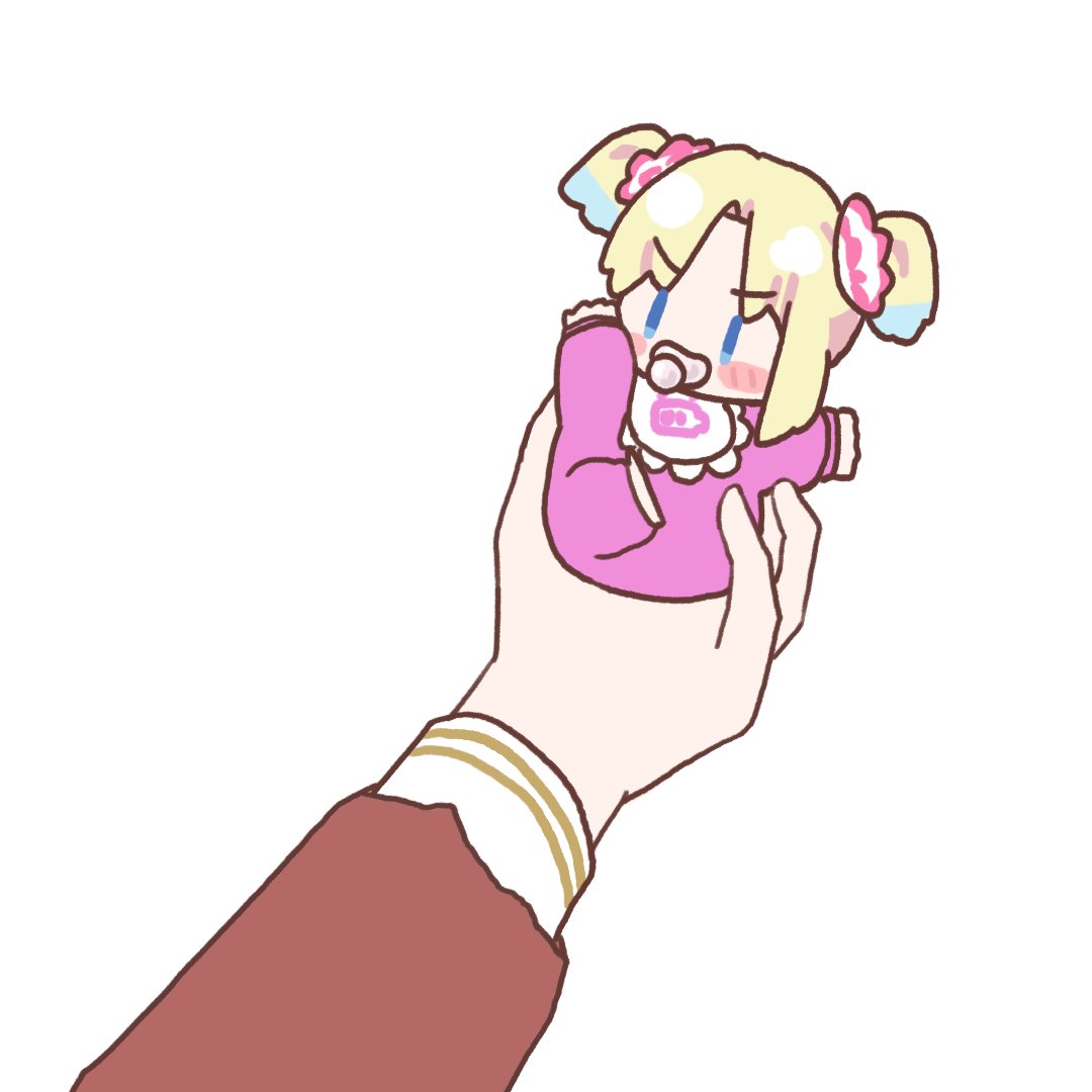 Safebooru - 2girls aged down baby bib blonde hair blue eyes blue hair ...