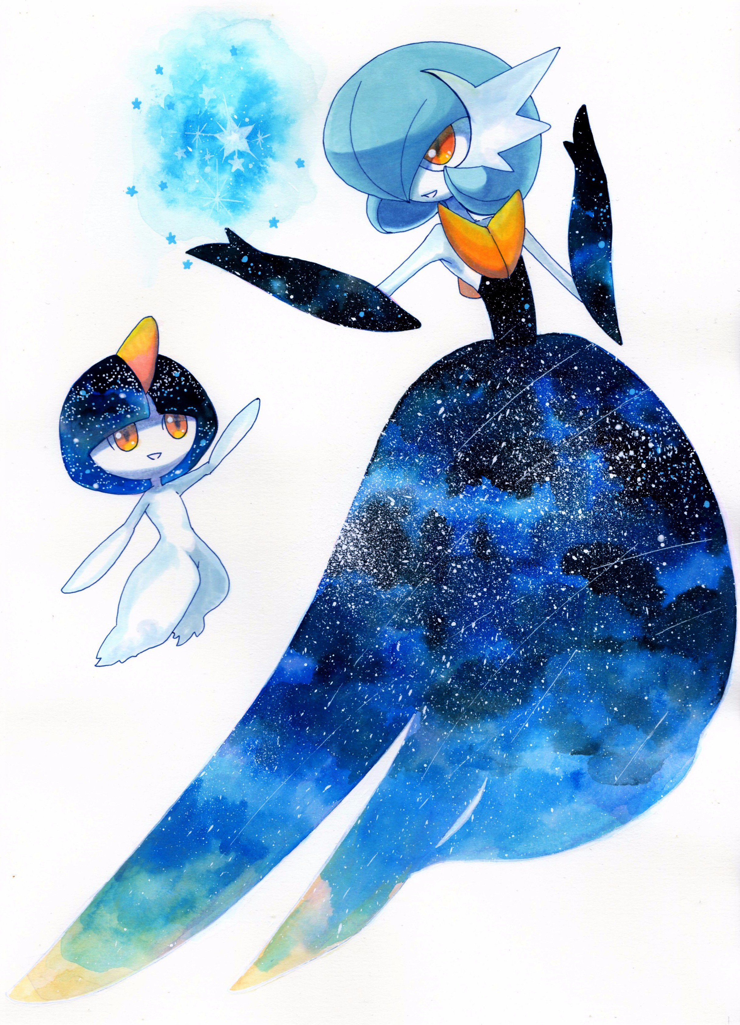 Safebooru - absurdres alternate color black dress black gloves blue ...