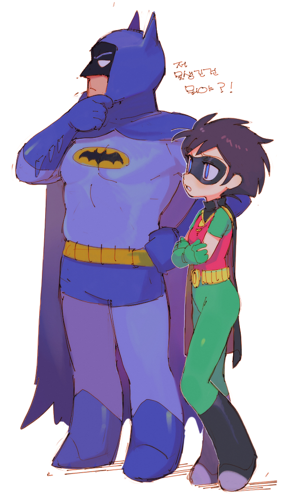 Safebooru - 1boy 1girl batman batman (series) batrobin k blue eyes ...