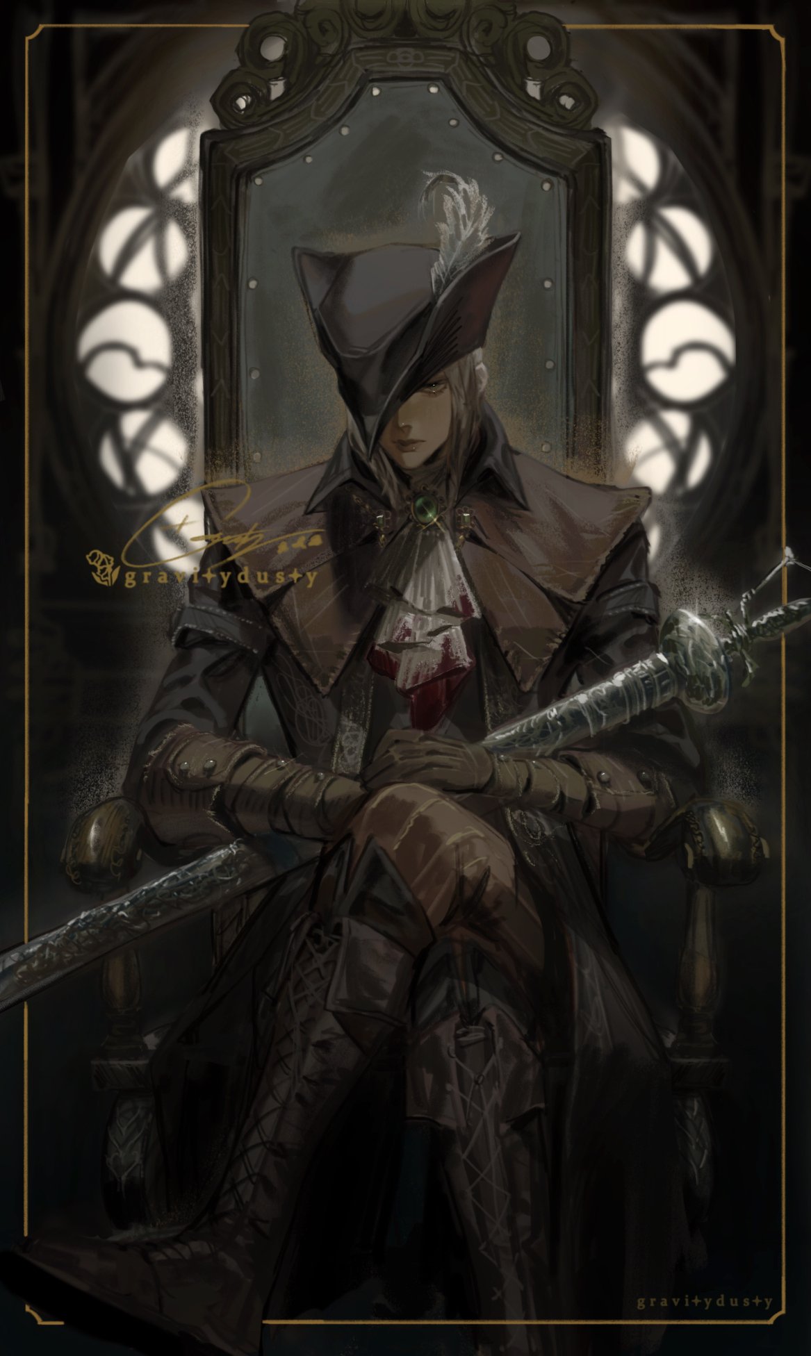 Safebooru - 1girl ascot blood blood on clothes blood stain bloodborne ...