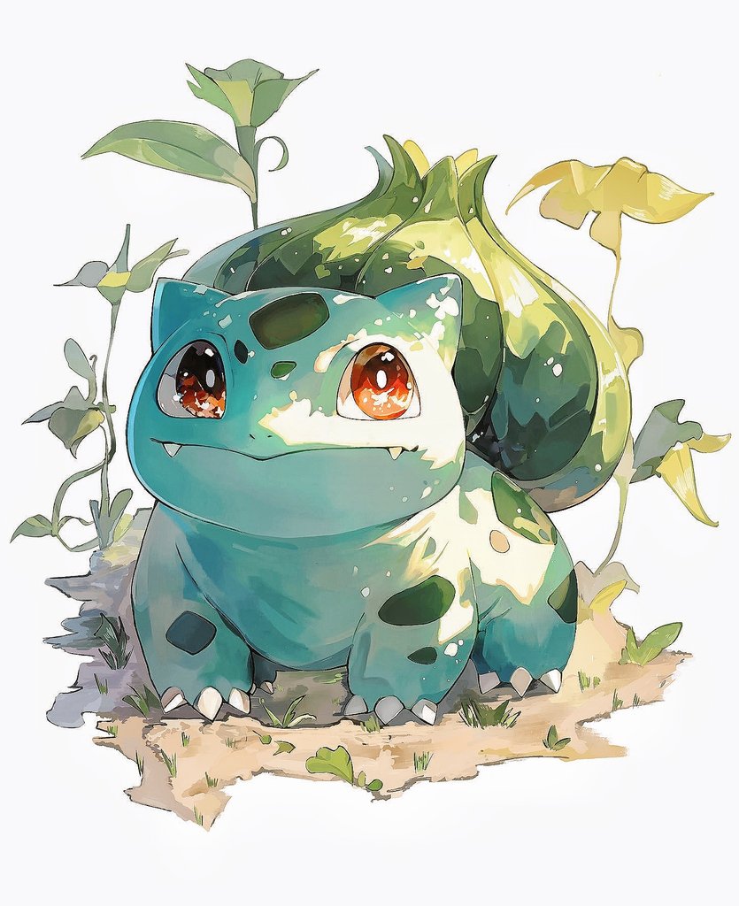 Safebooru - animal focus bulbasaur claws closed mouth dirt fangs kodak ...