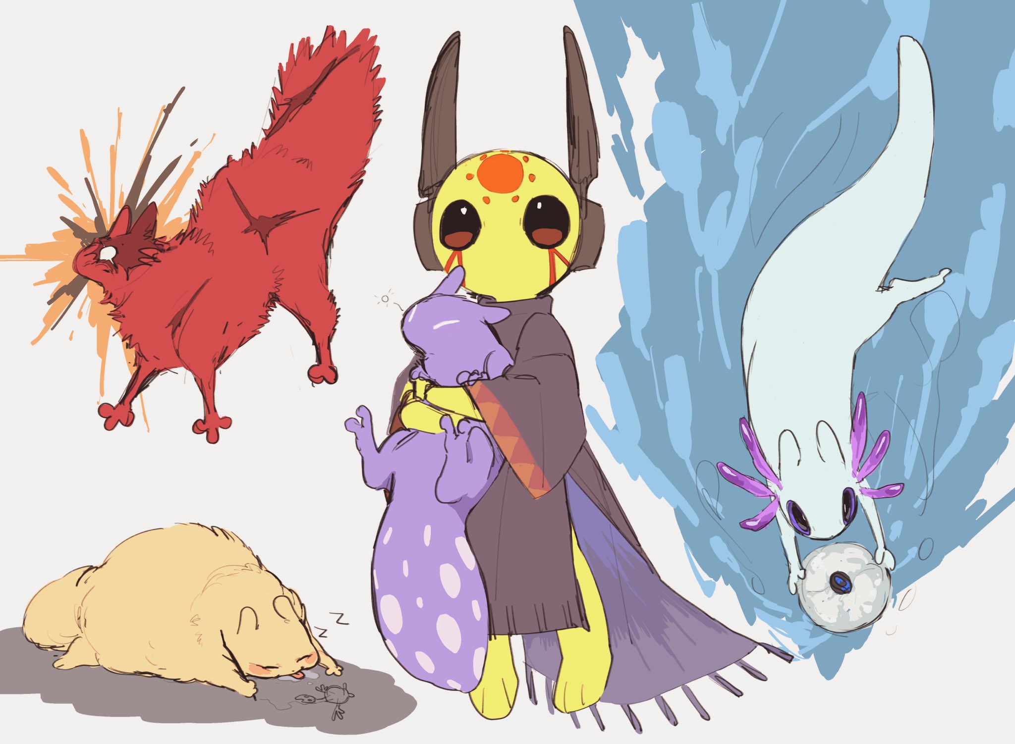 Safebooru - 1girl androgynous artificer (rain world) barefoot brown ...