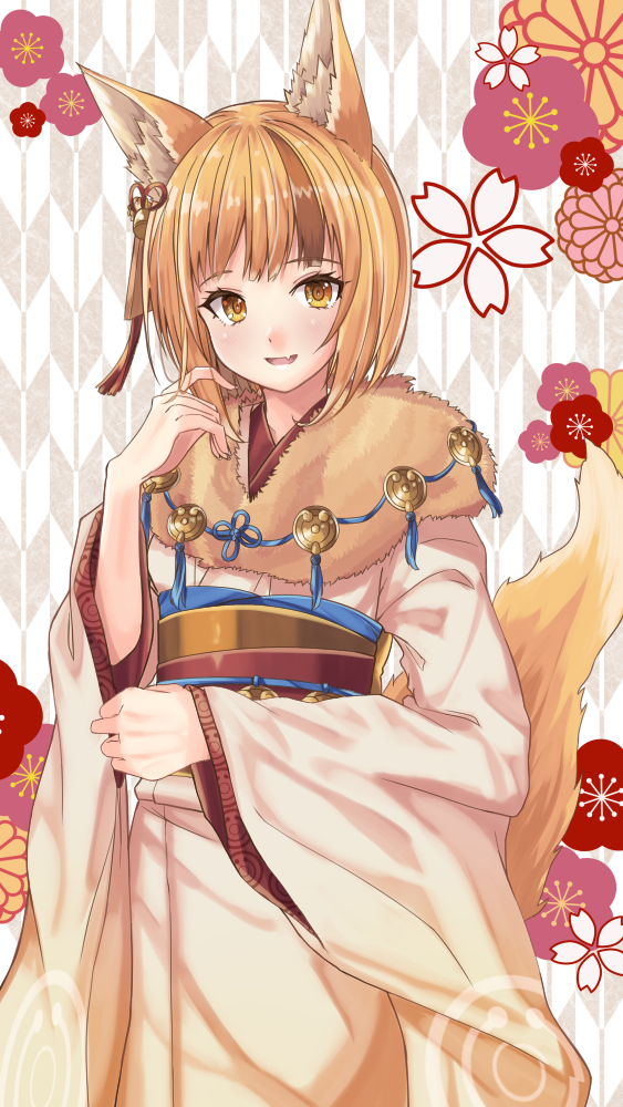 Safebooru - 1girl animal ear fluff animal ears blonde hair brown hair fang fire emblem fire ...