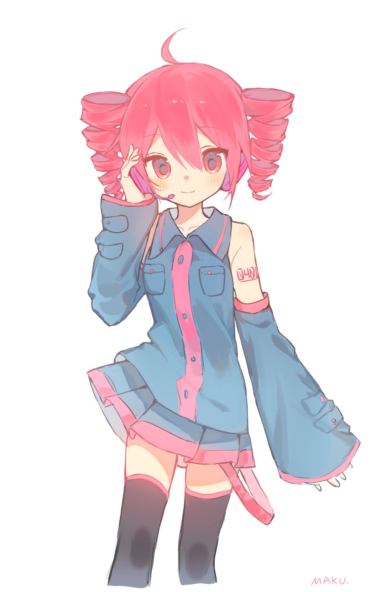 Safebooru - 1girl ahoge arm at side arm tattoo artist name bare ...