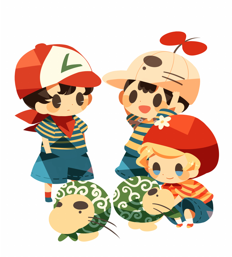 Safebooru - 3boys baseball cap black hair blonde hair blue eyes ...