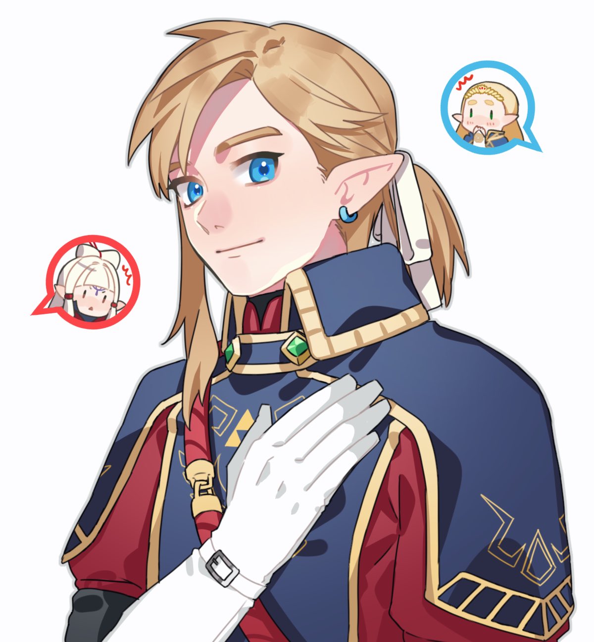 Safebooru - 1boy blonde hair blue eyes blush chibi chibi inset closed mouth commentary request ...