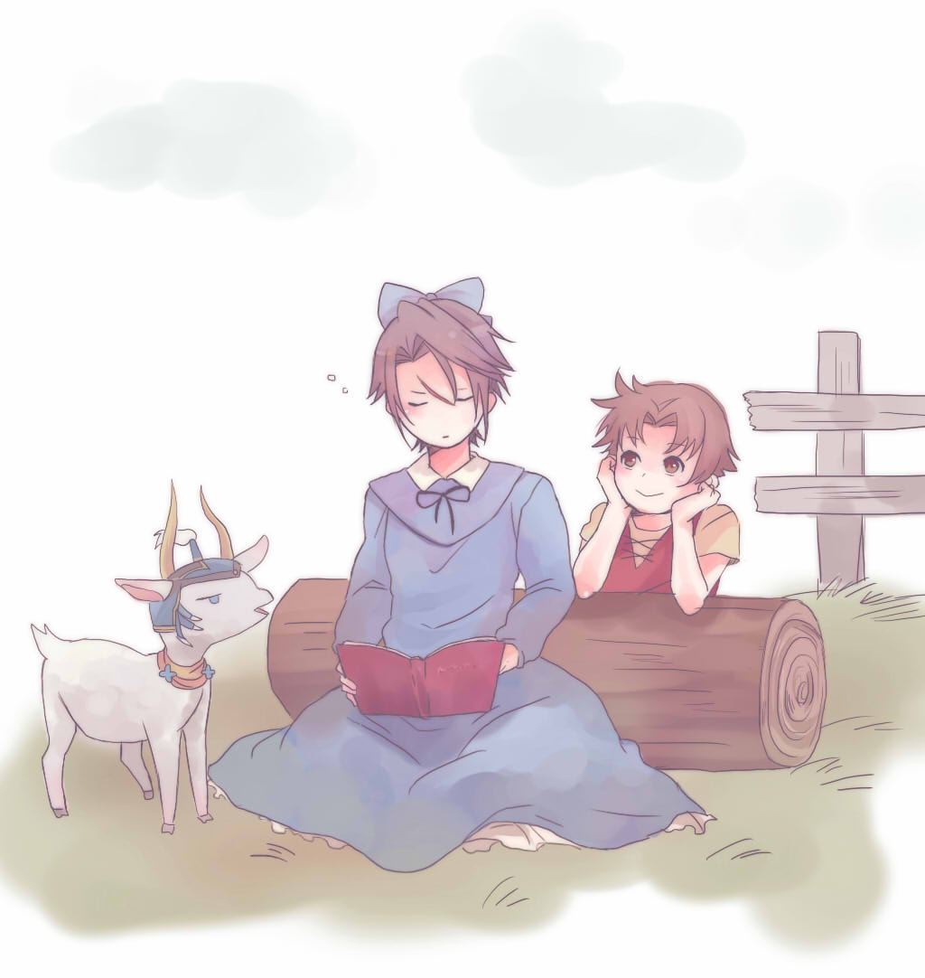 Safebooru - 2boys alternate costume alternate universe animal animalization bartz klauser black ...