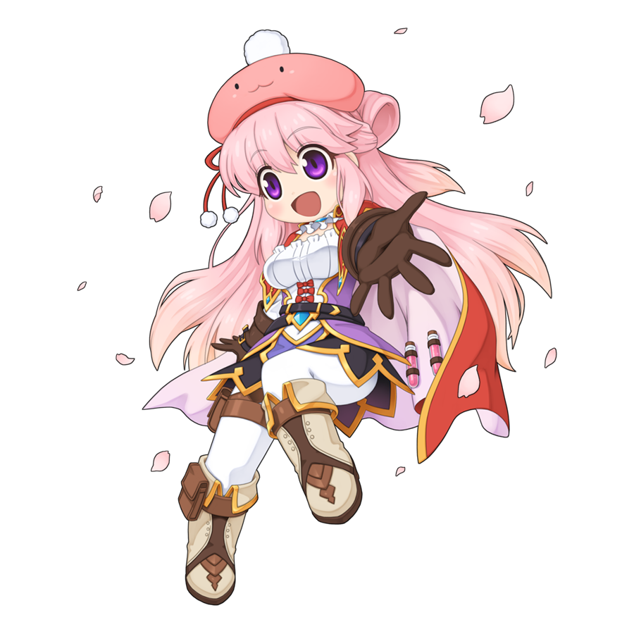 Safebooru - 1girl :d ascot belt beret biolo (ragnarok online) black ...