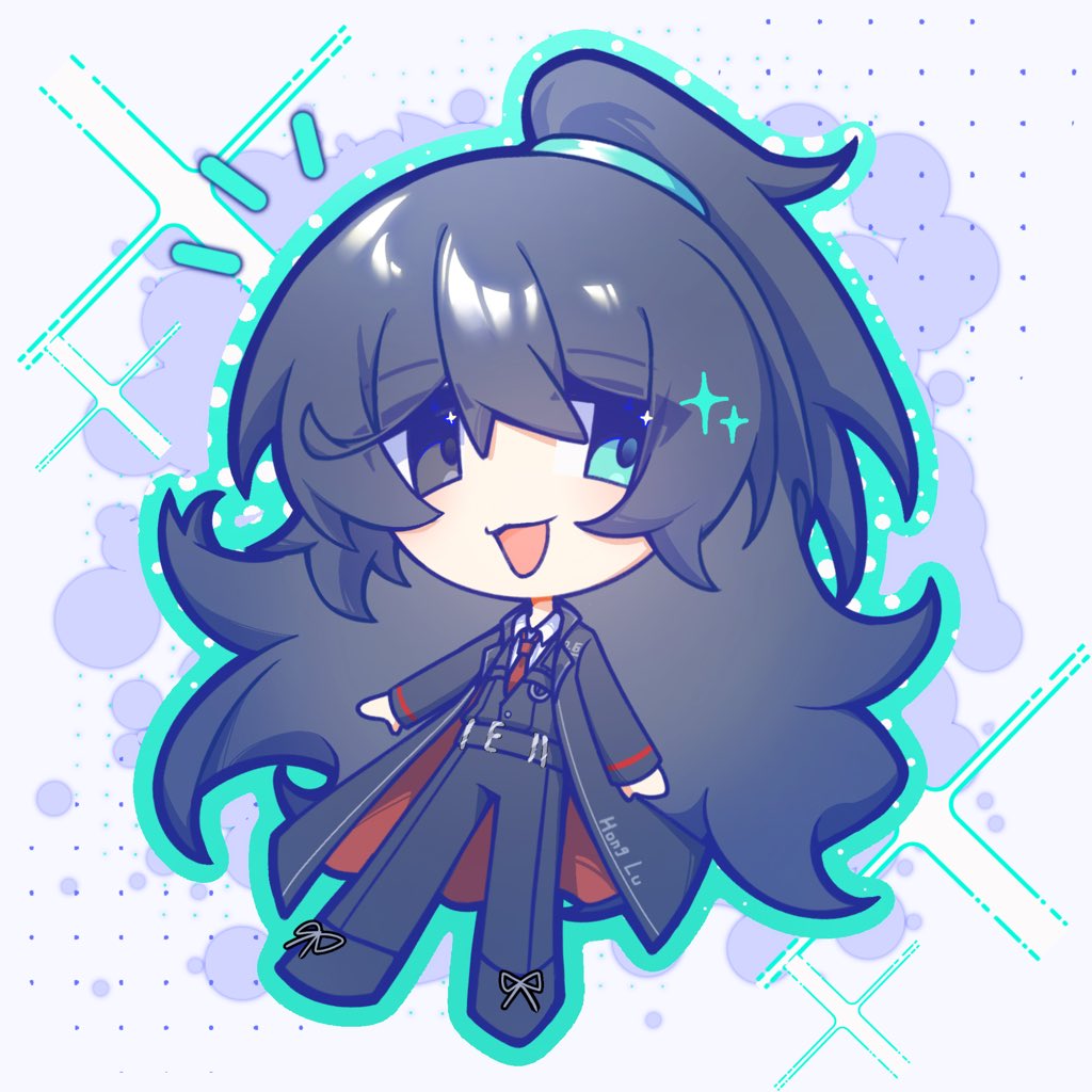 Safebooru - 1boy aqua hair black coat black eyes black footwear black pants coat collared shirt ...