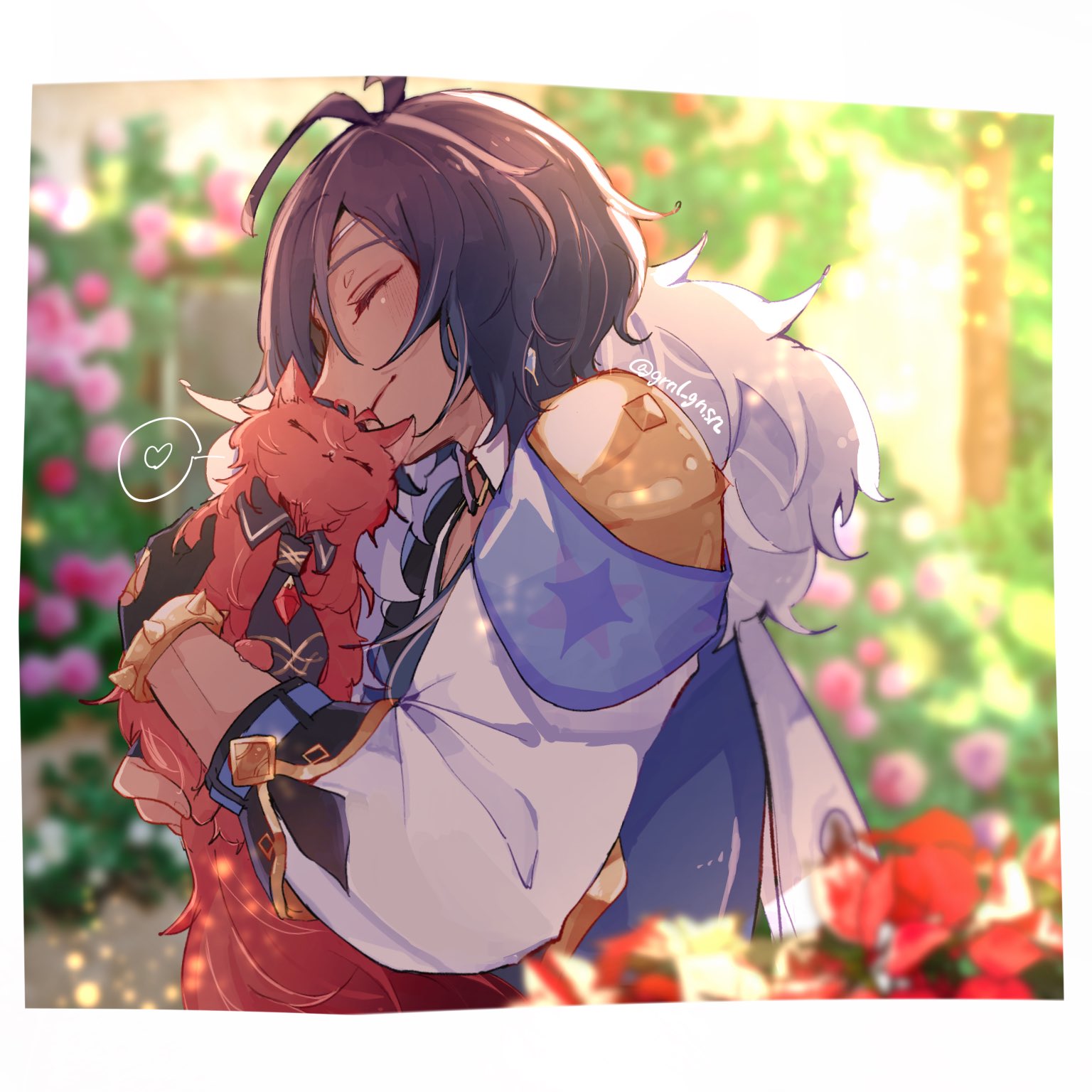 Safebooru - 1boy ^ ^ animal animalization antenna hair armband artist ...