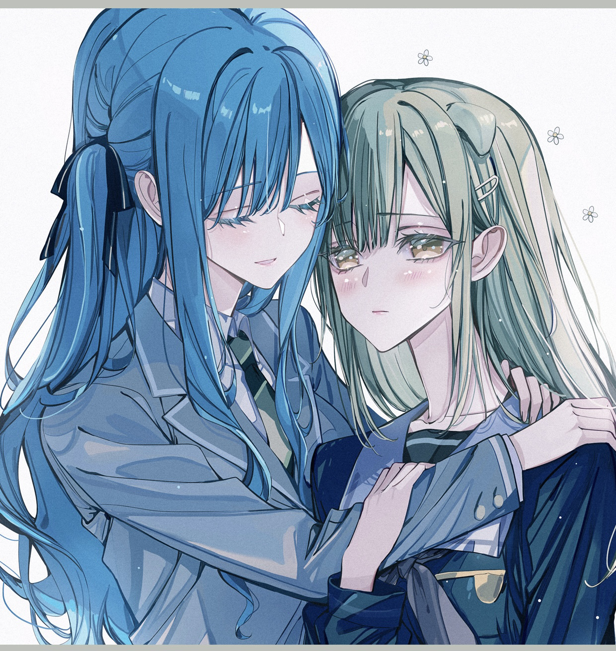 Safebooru - 2girls animal ears bang dream! bang dream! it's mygo!!!!! black dress black ribbon ...