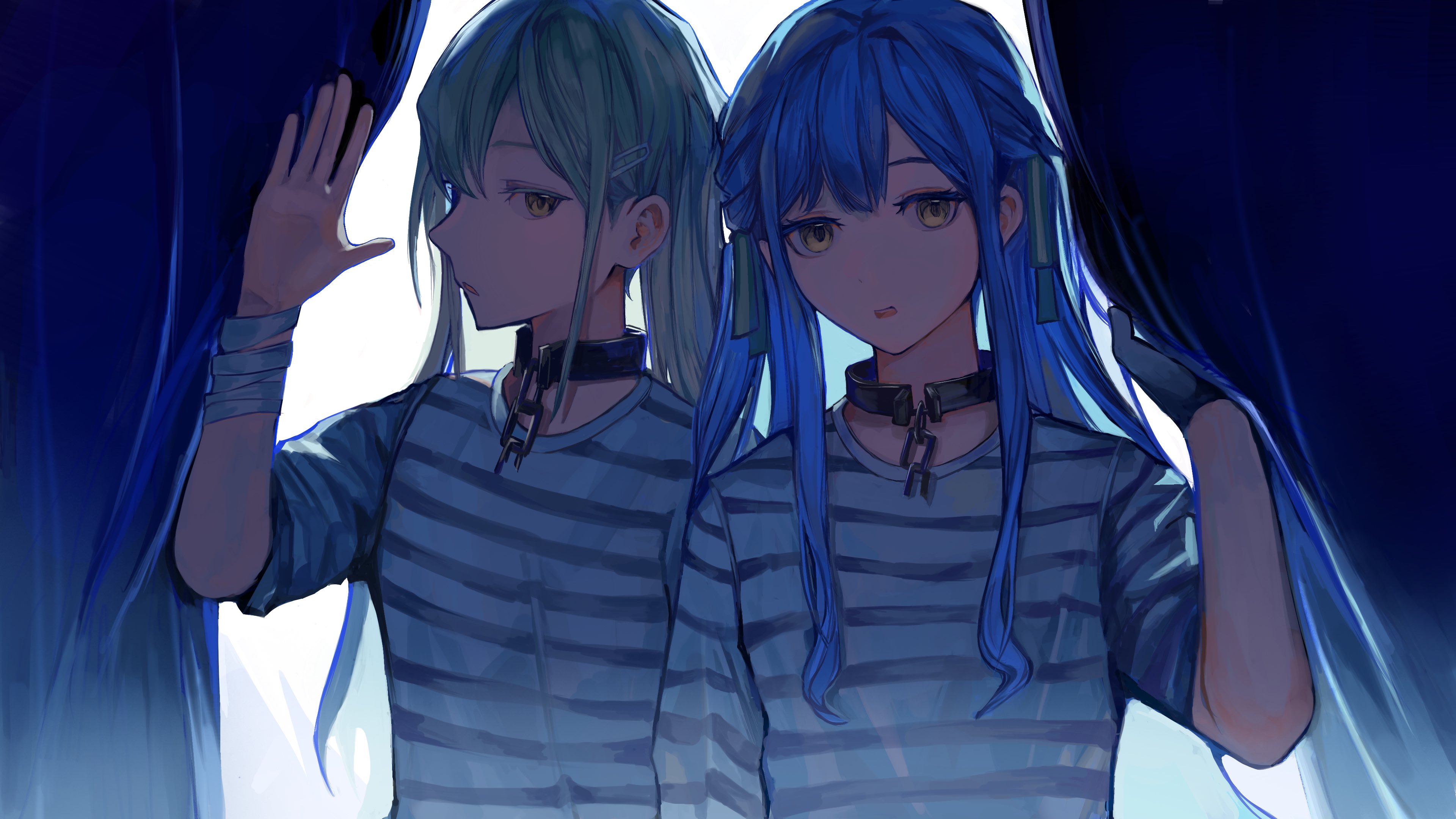 Safebooru - 2girls absurdres bandaged wrist bandages bang dream! bang dream! it's mygo ...