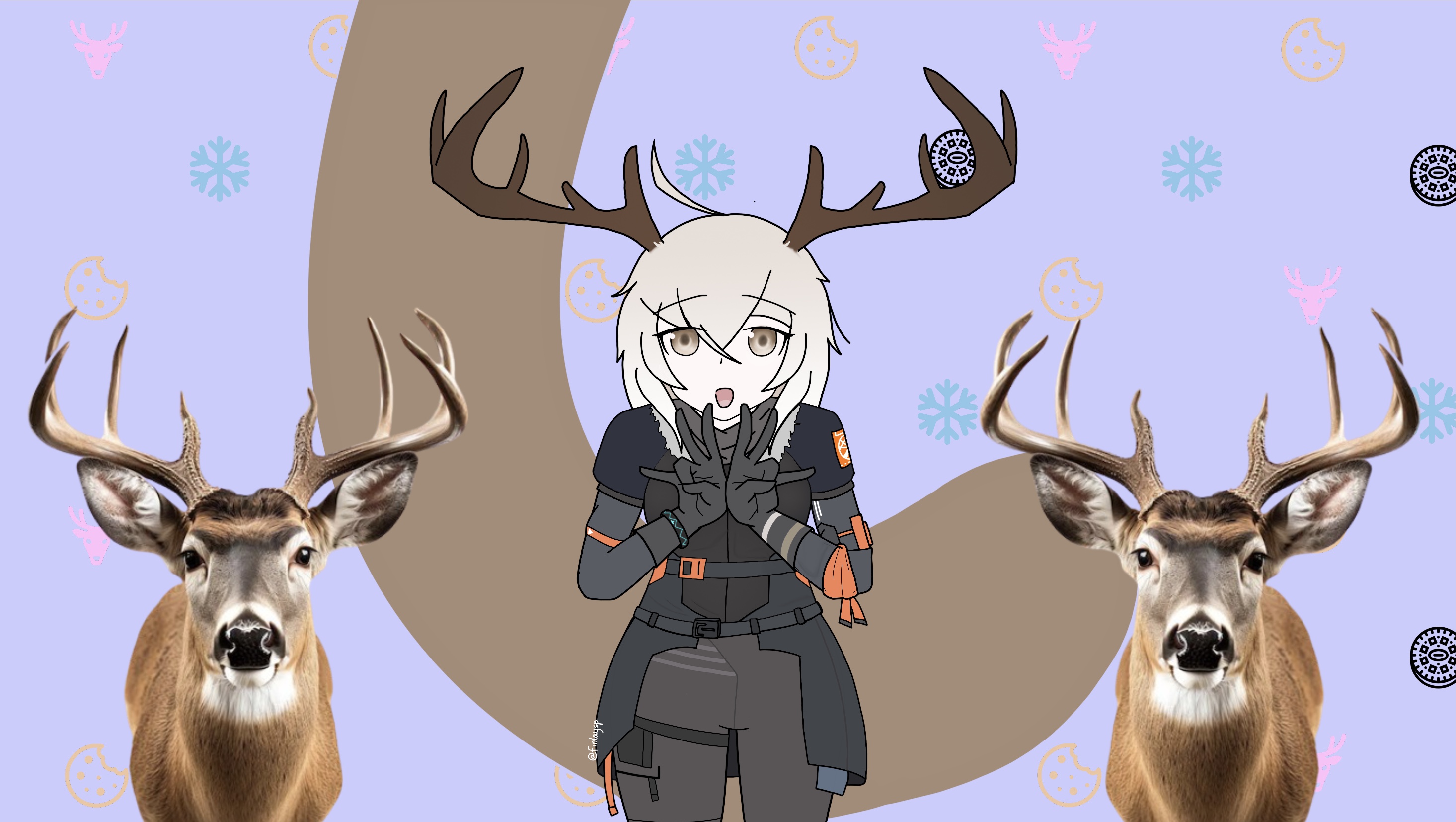 Safebooru - animal ears antlers deer deer antlers deer ears deer girl ...