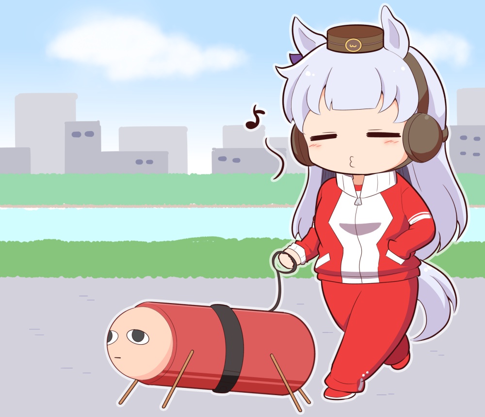 Safebooru - 1girl animal ears blue sky blush stickers bow brown hat ...