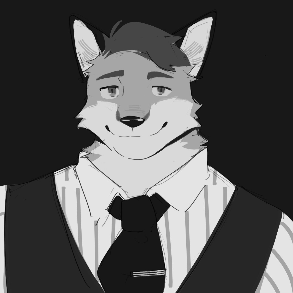 Safebooru - 1boy animal ears black background echo project fox boy fox ...