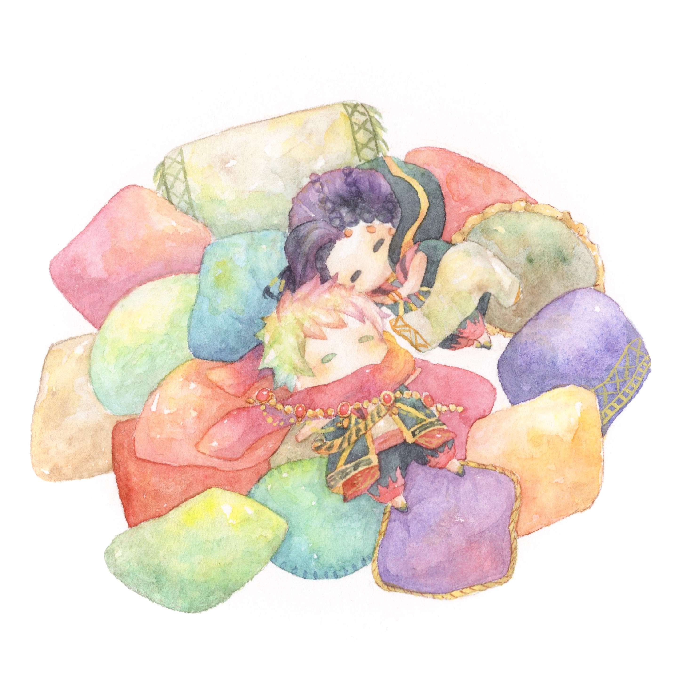 Safebooru - 2boys absurdres arabian clothes chibi commentary request ...