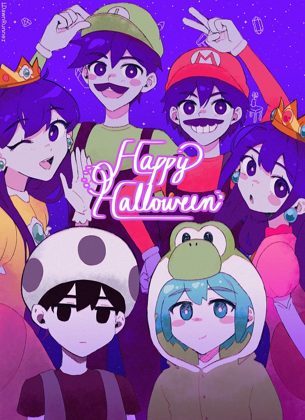 Safebooru - 2girls 4boys aubrey (headspace) (omori) aubrey (omori ...