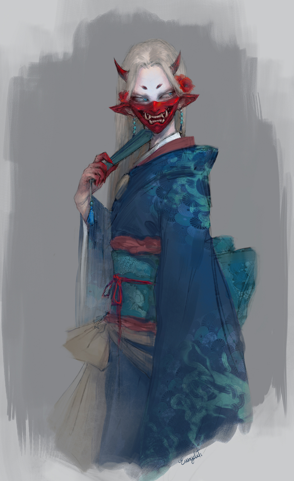 Safebooru - 1boy arm at side artist name blonde hair blue eyes blue ...