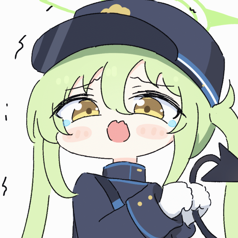 Safebooru - 1girl animated animated gif blue archive blush stickers ...