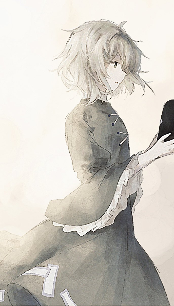 Safebooru - 0801 nu 1girl cross-laced clothes dress from side hashtag-only commentary hat ...