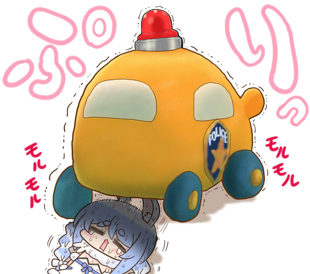 Safebooru - animal ear fluff blue eyes blue hair car closed eyes ...