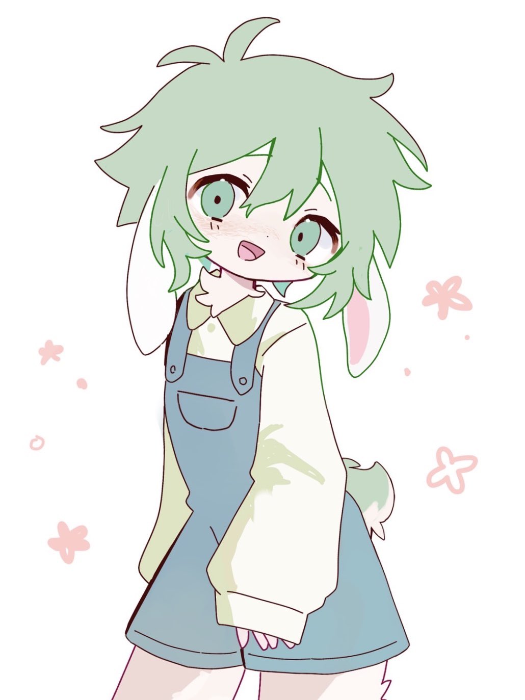Safebooru - 1boy animal ears basil (headspace) (omori) basil (omori ...
