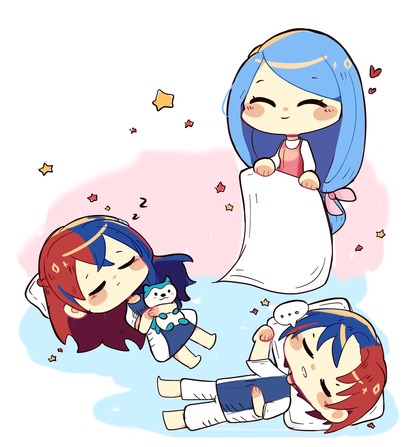 Safebooru - 2boys 2girls alear (female) (fire emblem) alear (fire ...