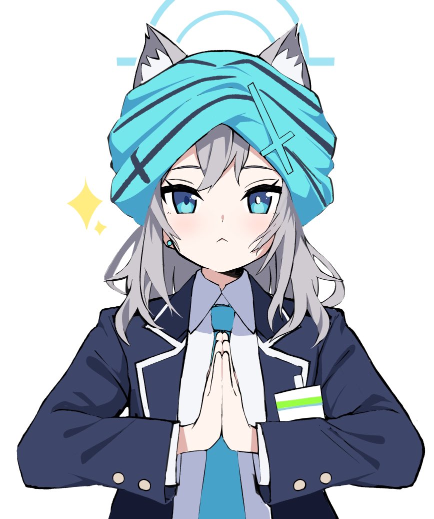 Safebooru - 1girl animal ear fluff animal ears black jacket blazer blue archive blue eyes blue ...