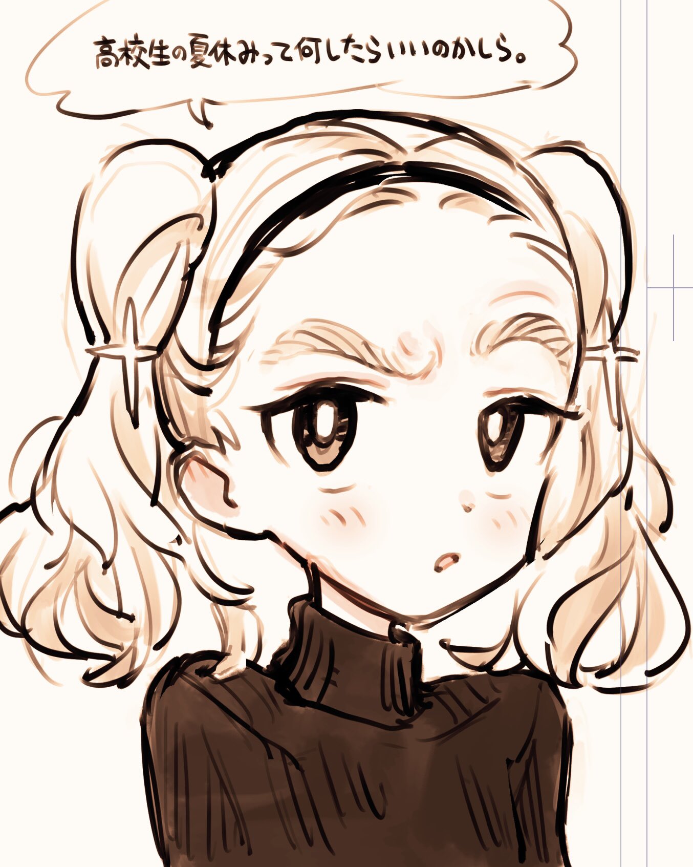 Safebooru - 1girl blonde hair blush eisu (eith) forehead hairband harsha (eisu) highres ...